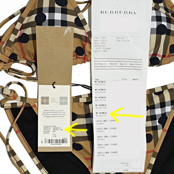 Burberry | Swim | New Burberry Checkprint Dots String Bikini Set | Poshmark
